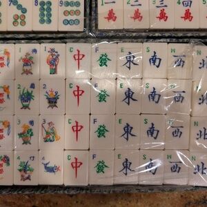Games | New Classic Chinese Mahjong Tile Set In Green Case | Poshmark